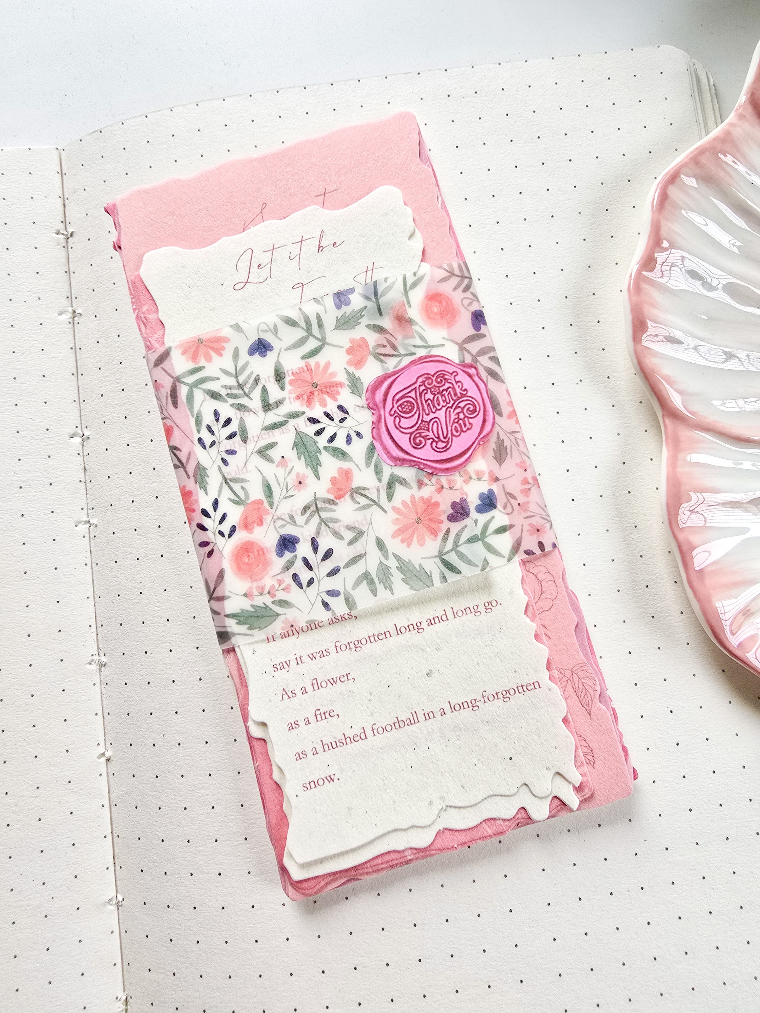 Mmk12h081 Decorative Journal Paper Pink | 30 Sheets – Adriti's Home