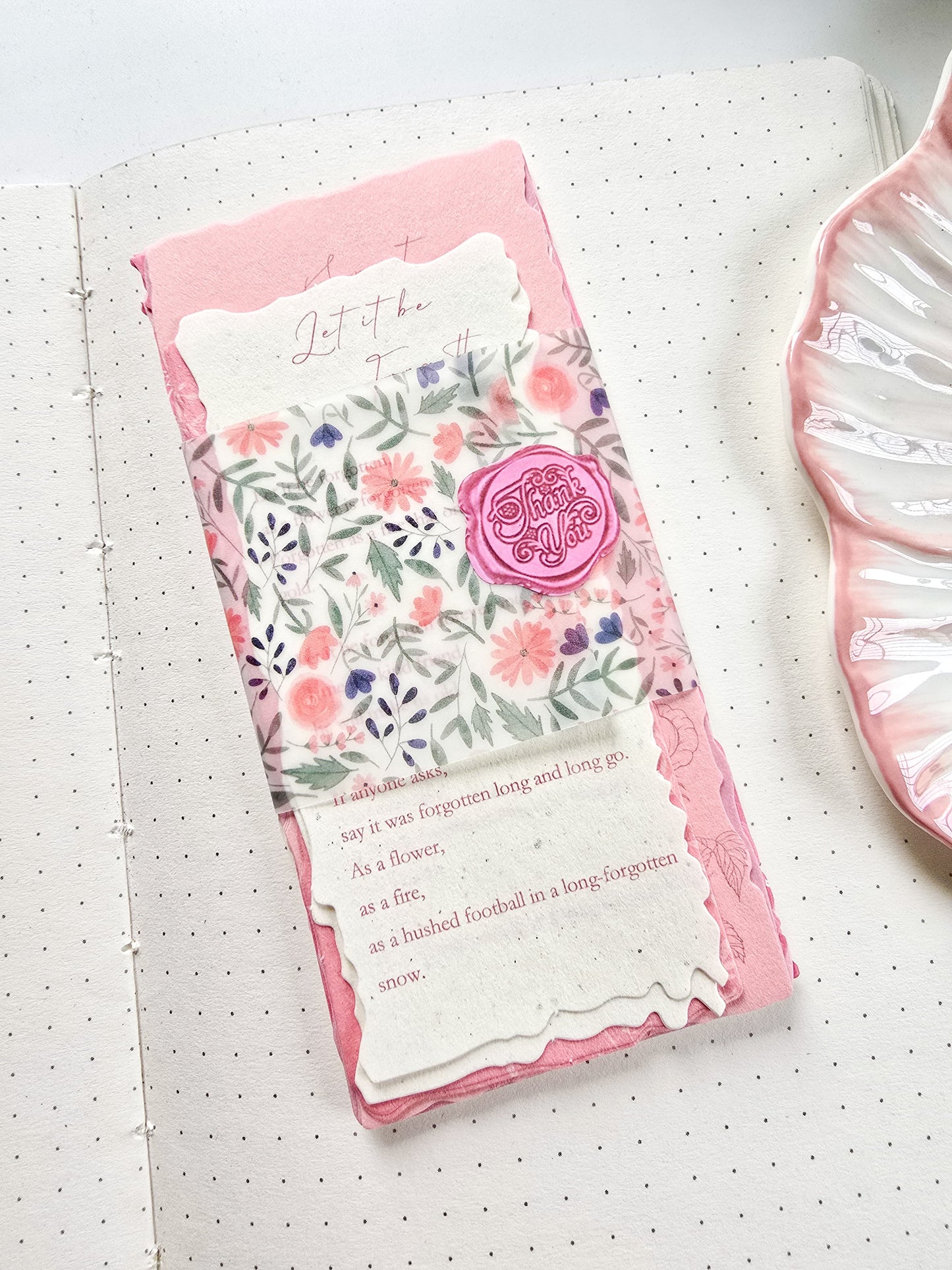 Mmk12h081 Decorative Journal Paper Pink | 30 Sheets – Adriti's Home